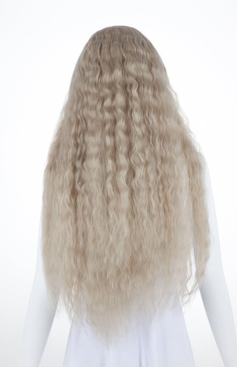 Ashley Classic - Long Crimped Wavy Wig with Bangs – Arda Wigs USA